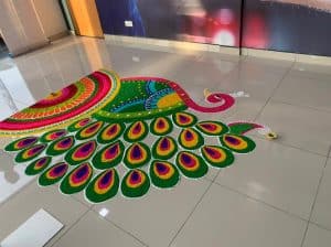 deepavali-kolam-peacock-service | InTown Events
